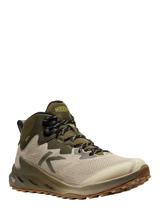 Keen Zionic Nxt Waterproof Hiking Sneaker - Brindle/lemon Curry