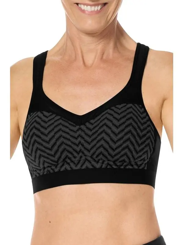 AMOENA Jolie Wire-free Bra - Black/grey