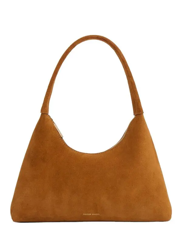 MANSUR GAVRIEL Mini Candy Suede Shoulder Bag - Saddle