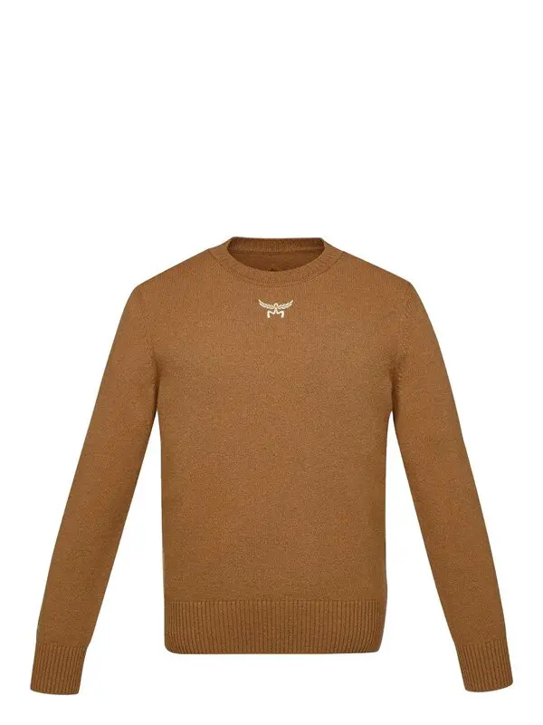 Mcm Laurel Wool-cashmere Knit Sweater - Cognac