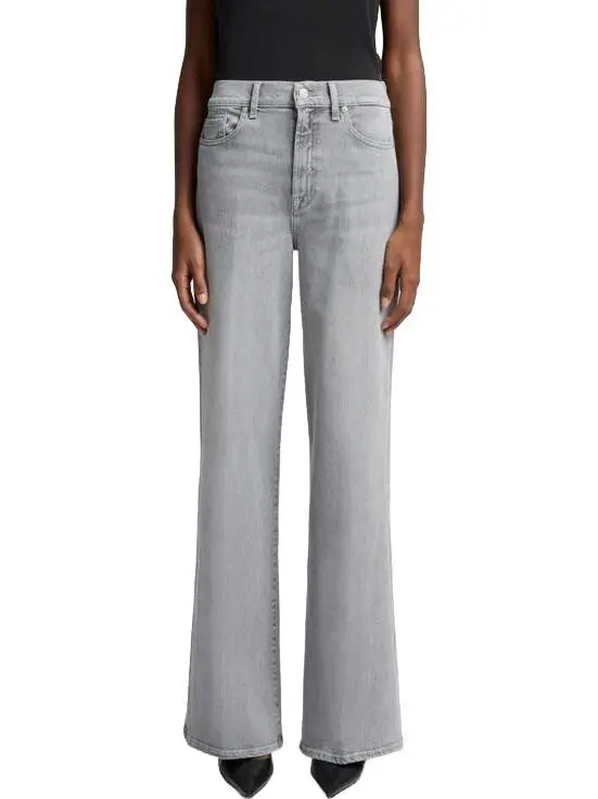 7 For All Mankind Lotta High-waist Wide-leg Jeans - Panalu