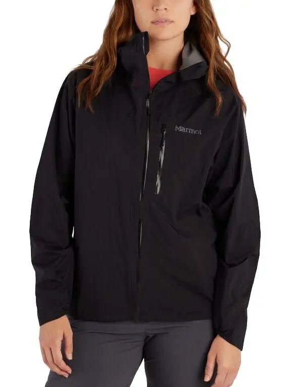 MARMOT Superalloy Bio Packable Rain Jacket - Black