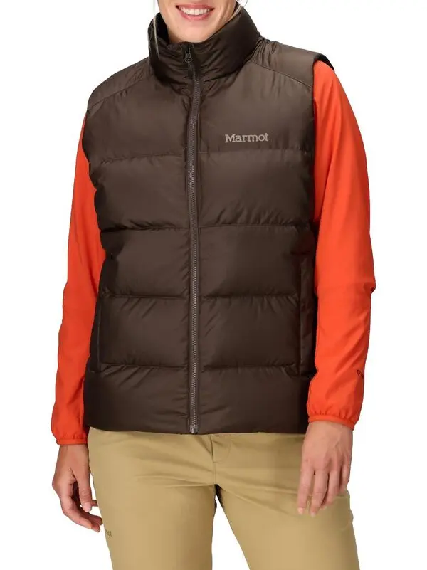 MARMOT Guides 700 Fill Power Down Water Repellent Vest - Hickory Nut