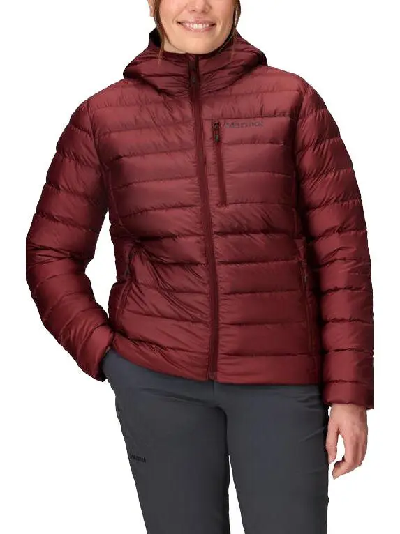 MARMOT Highlander 700 Fill Power Down Hooded Jacket - Acai Berry