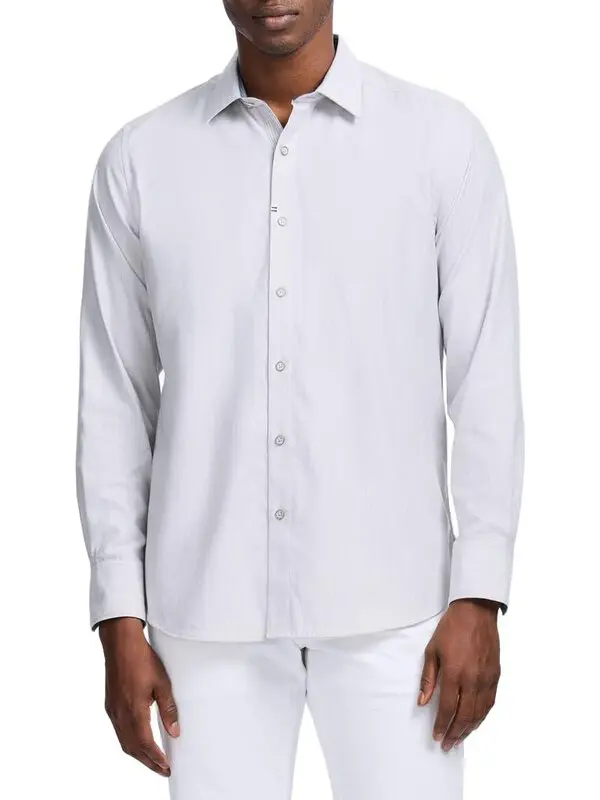 Robert Graham Charlton Button-up Shirt - Light Grey