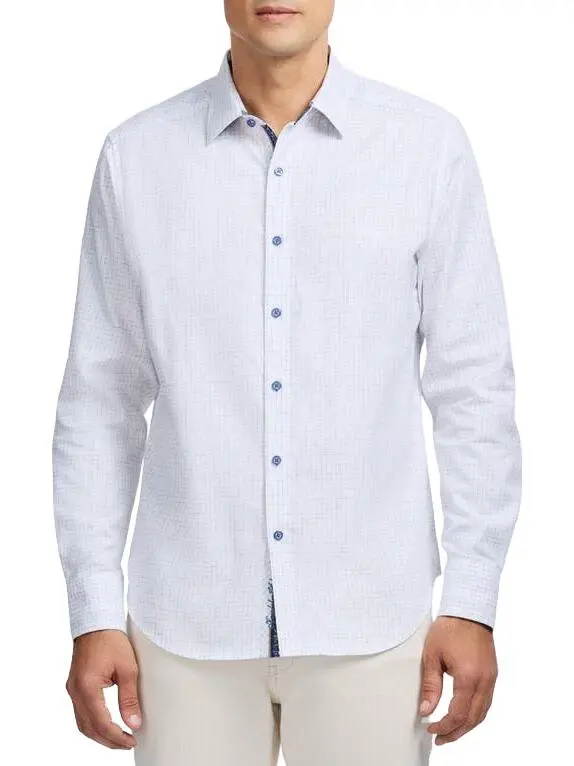 Robert Graham Camden Classic Fit Button-up Shirt - Tan/blue