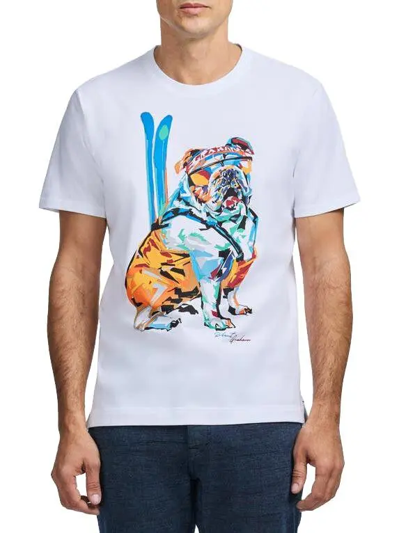 Robert Graham Ski Graham Cotton Graphic T-shirt - White
