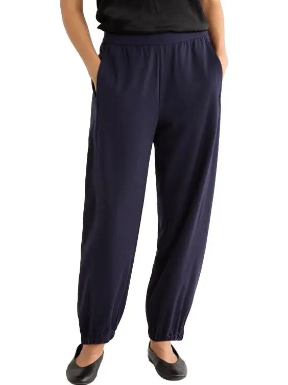 Eileen Fisher Lantern Ankle Ponte Joggers - Ink