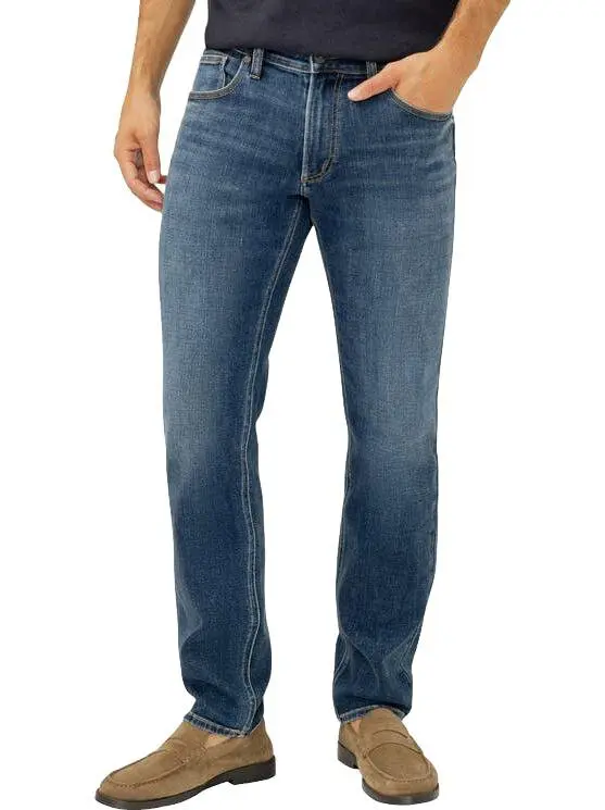 SILVER JEANS CO. Konrad Slim Straight Leg Jeans - Holborn