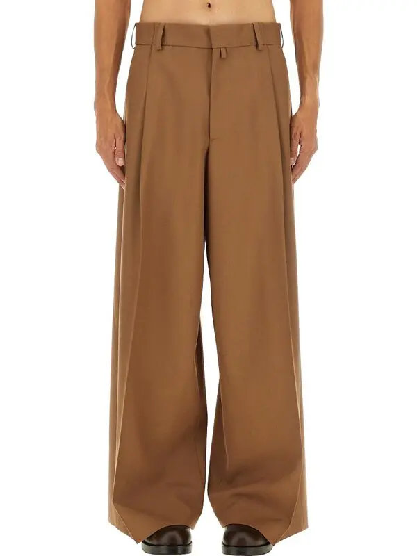 Dries Van Noten Pleated Trousers - Beige