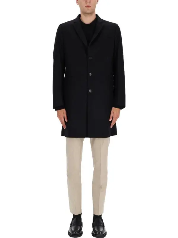 Paul Smith Tailored Wool-blend Coat - Black