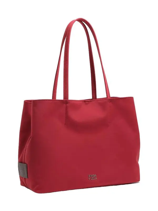 Bimba Y Lola Large Nylon Shopper Bag - Dark Red