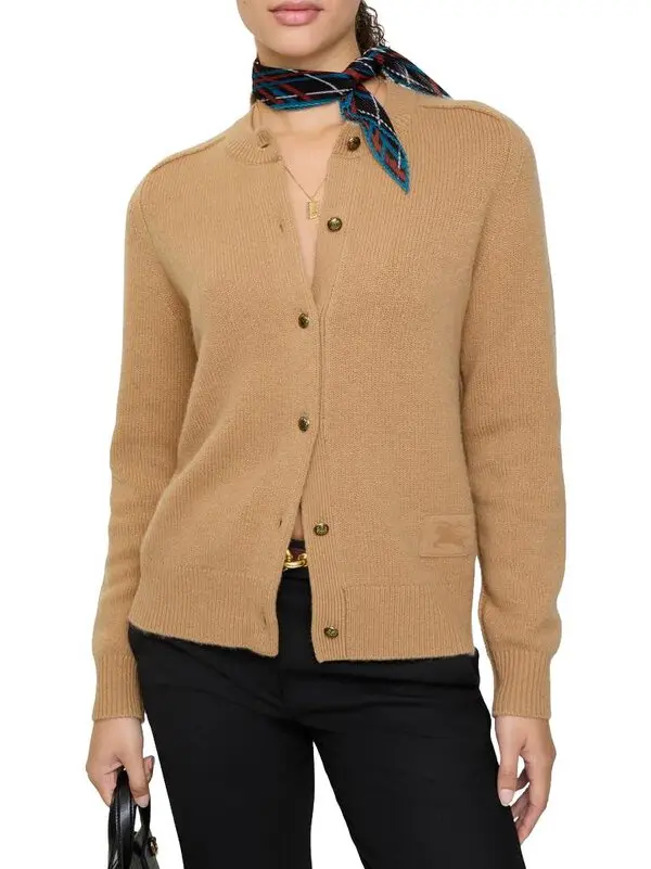 Burberry Cashmere Cardigan - Butterscotch Brown