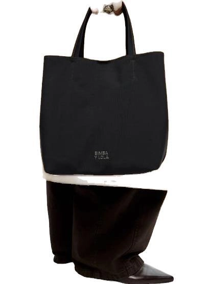 Bimba Y Lola Large Nylon Shopper Bag - Anthracite