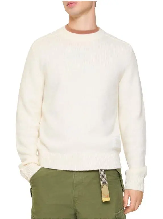 Burberry Cashmere Sweater - Ceramic White