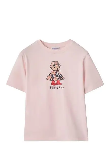 Burberry Rainy Day Bear Cotton T-shirt - Ice Pink