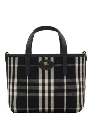 Burberry Mini Bloomsbury Reversible Tote - Black/calico Beige