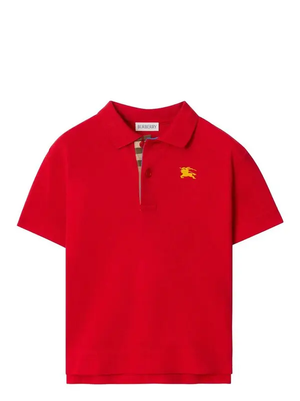 Burberry Cotton Piqué Polo Shirt - Pillar Red