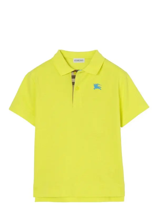 Burberry Cotton Piqué Polo Shirt - Vivid Lime