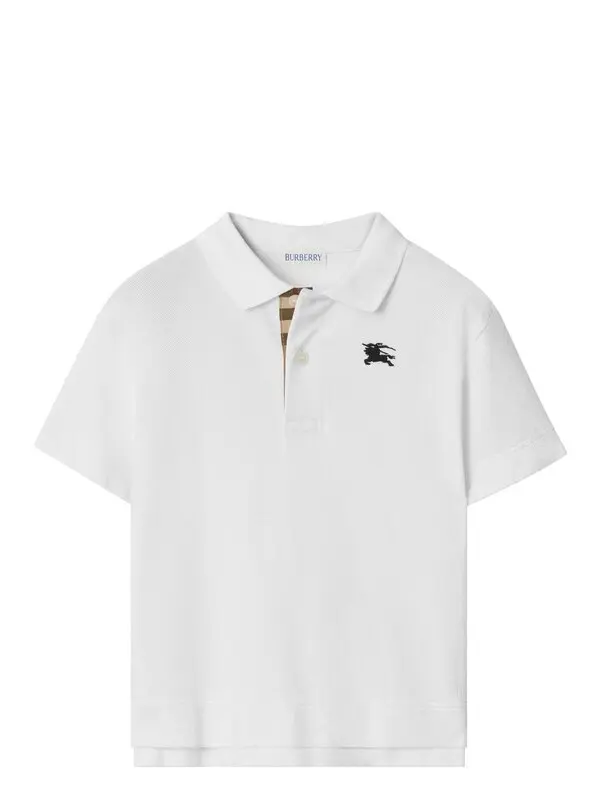 Burberry Cotton Piqué Polo Shirt - White