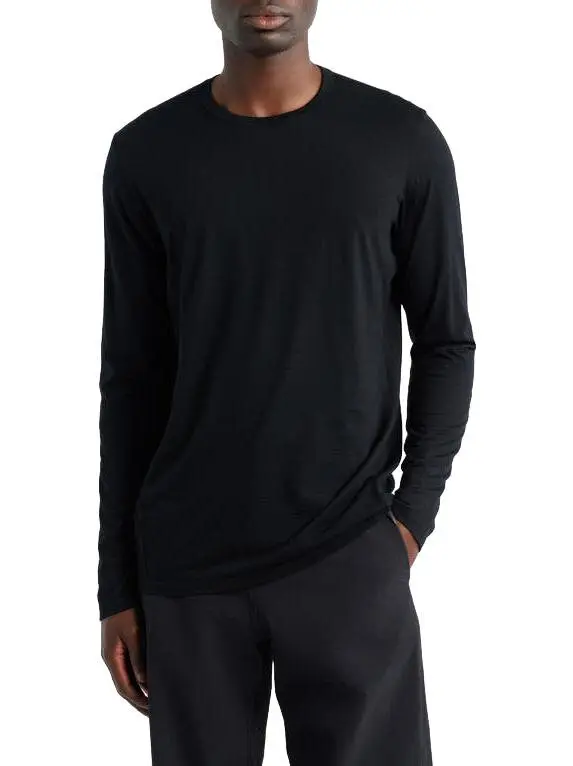 Veilance Frame Long-sleeve Wool-blend T-shirt - Black