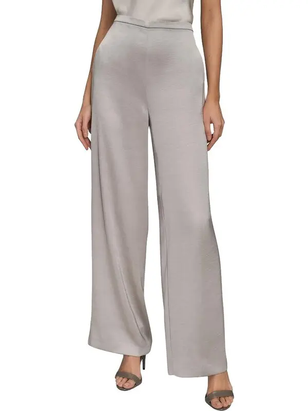 Donna Karan New York Pull-on Wide Leg Pants - Vapor
