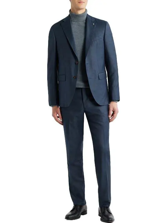 JACK VICTOR Exprit Mélange Wool Suit - Dark Teal