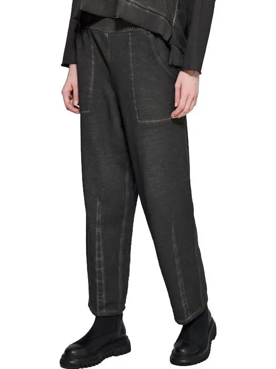 LUUKAA Sculpted Tapered Pants - Misty Black