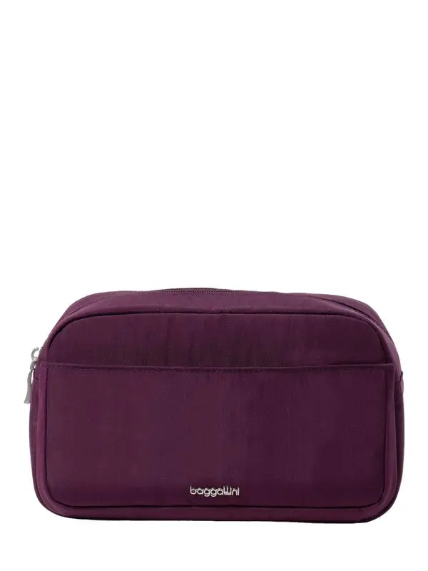 BAGGALLINI Pocket Cosmetic Bag With Brush Organization - Mulberry