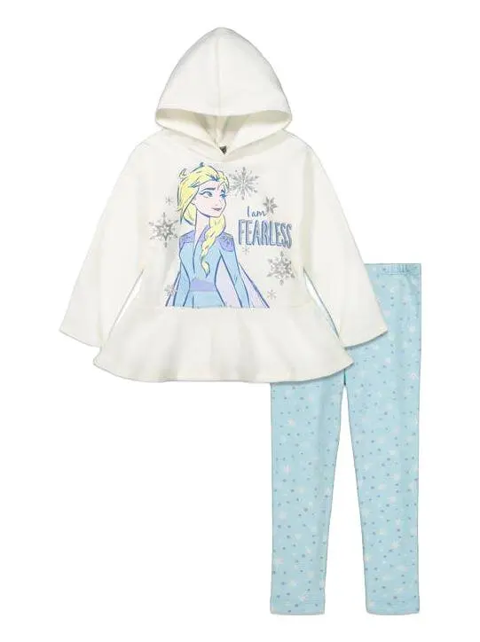 Disney Queen Elsa Pullover Hoodie & Leggings Set - White