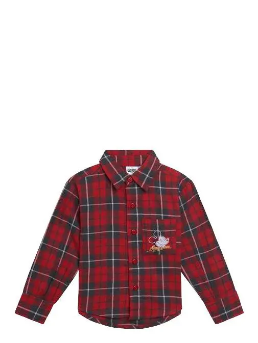 Disney Long Sleeve Button Down Shirt - Mickey Mouse Red