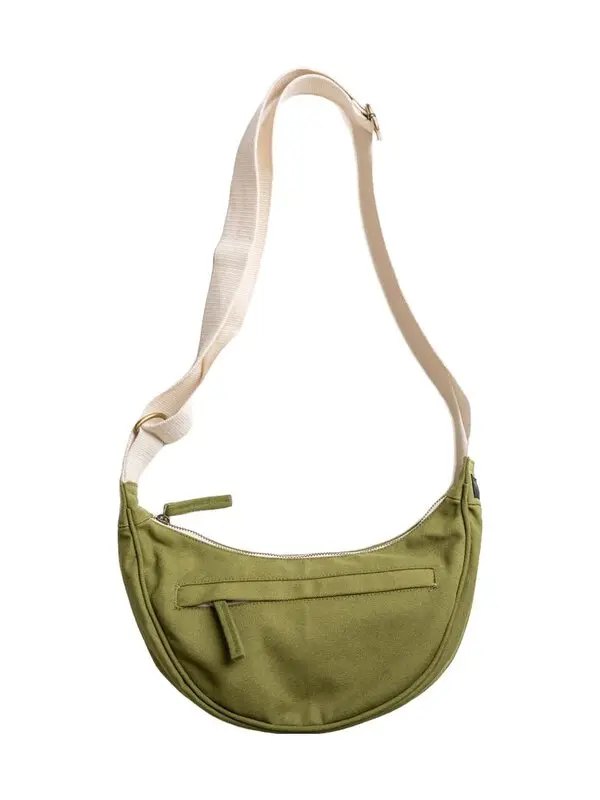 TERRA THREAD Organic Cotton Canvas Crossbody Bag - Olive Green