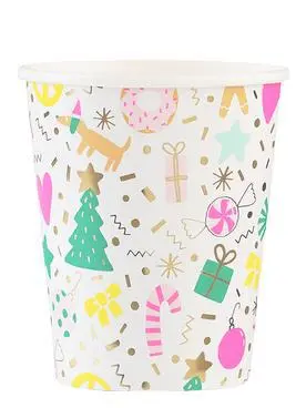 DAYDREAM SOCIETY Merry + Bright 9 Oz Cups - Assorted Pre-pack