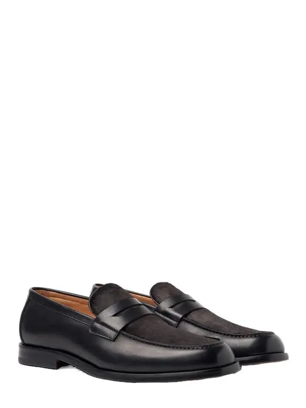 SCAROSSO Aaron Loafers - Black - Calf