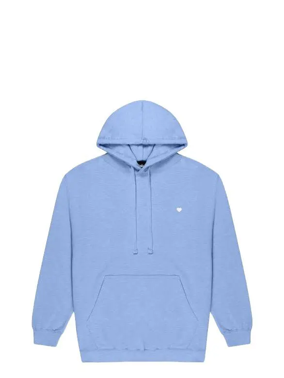 DALIX Lil Heart Midweight Hooded Sweatshirt - Blue