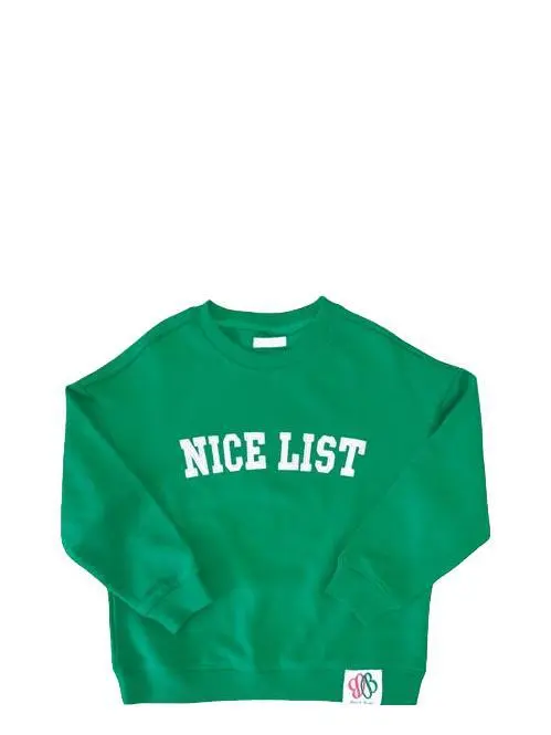BITS & BOWS Appliqued Fleece Sweatshirt - Green