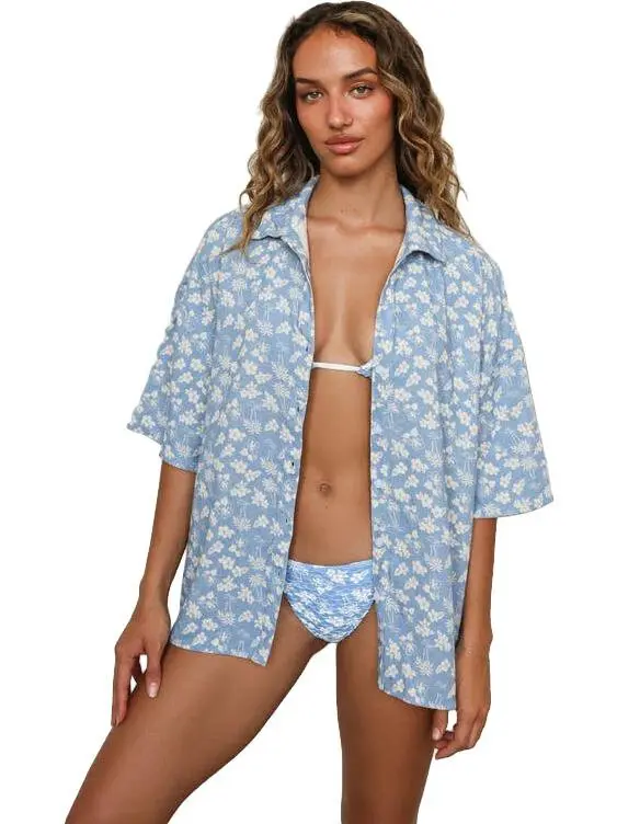DIPPIN DAISY'S Hawaii Button-up Top - Ocean Spray