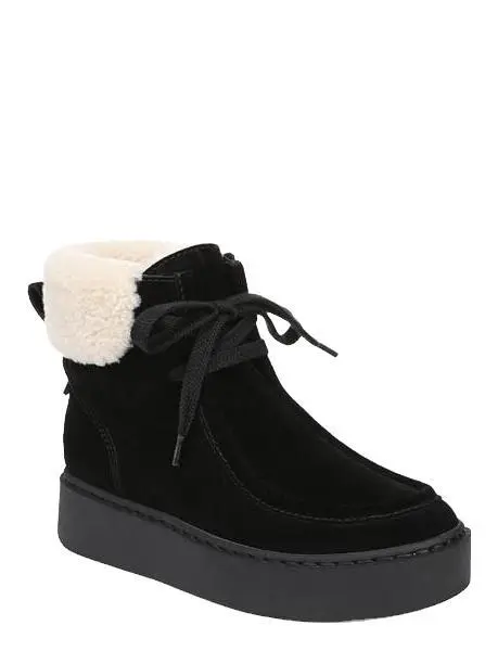 FAVORITE DAUGHTER Sunny Genuine Shearling Lined Bootie - Black