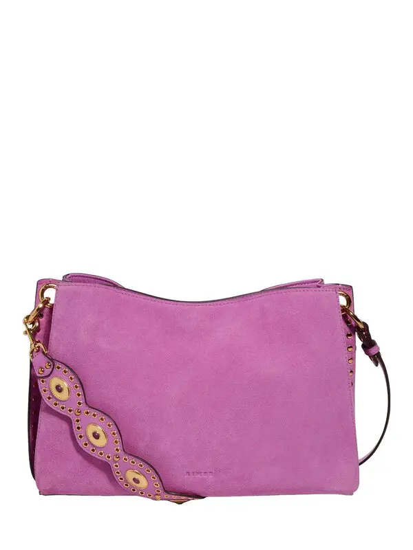 AIMEE Roma Shoulder Bag - Bloom Suede
