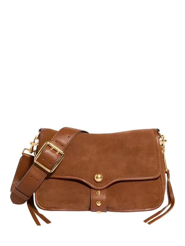 AIMEE Suede Crossbody Bag - Chestnut Suede