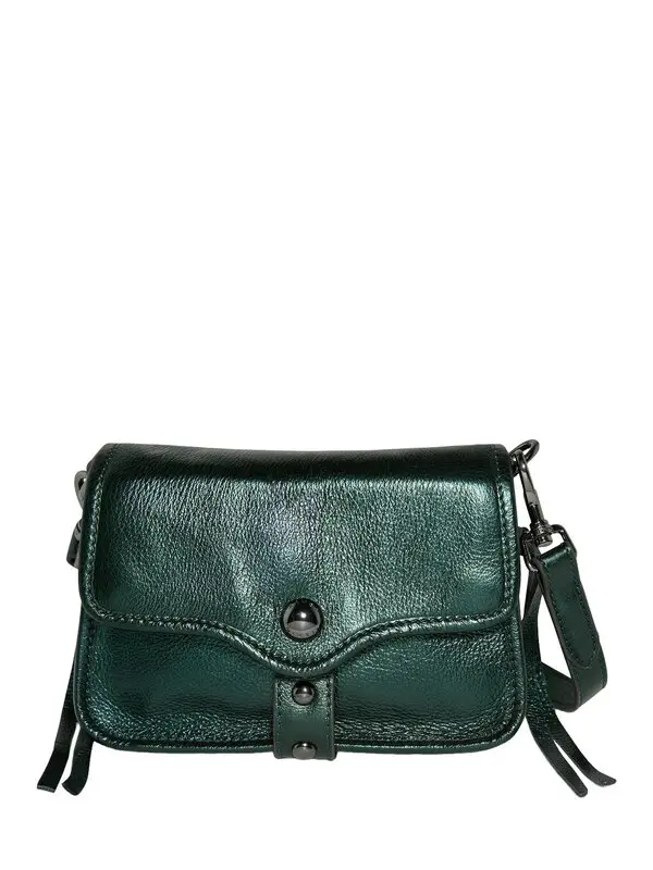 AIMEE Mini Great Escape Metallic Leather Crossbody Bag - Metallic Forest