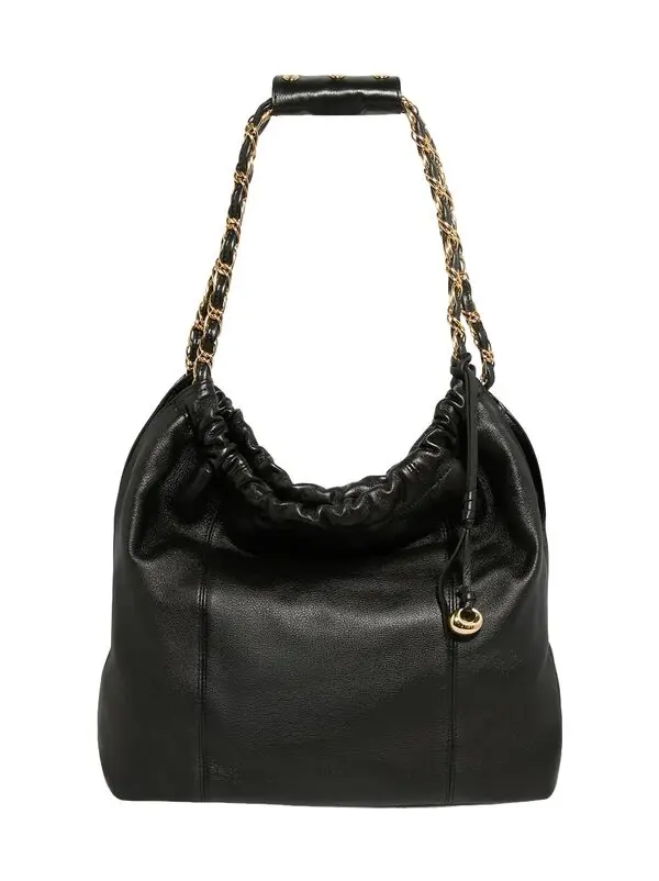 AIMEE Large Lennon Shoulder Bag - Black