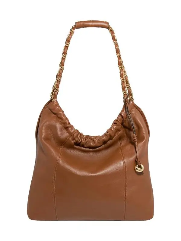 AIMEE Large Lennon Shoulder Bag - Chestnut