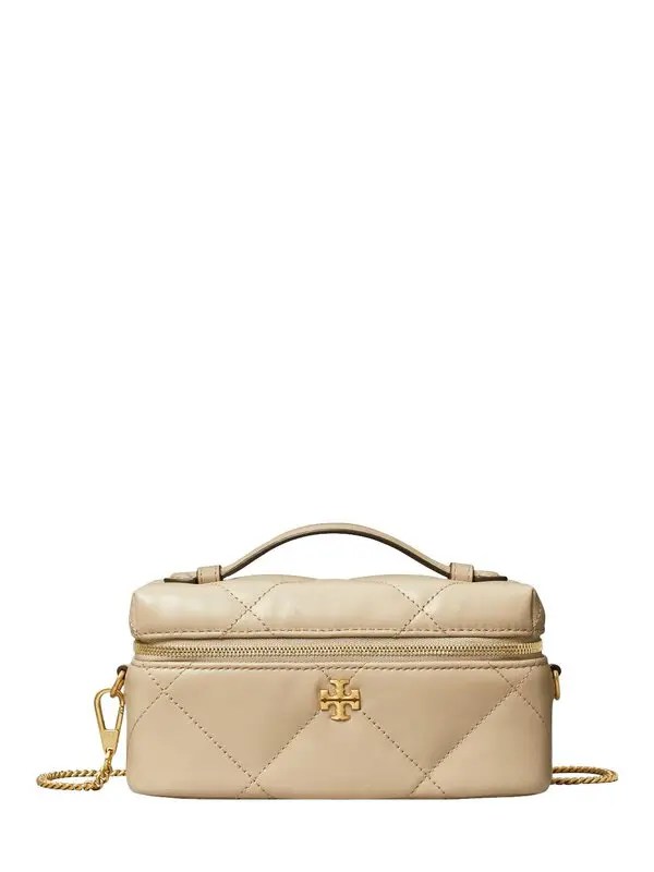 Tory Burch Kira East/west Vanity Case - Light Stone