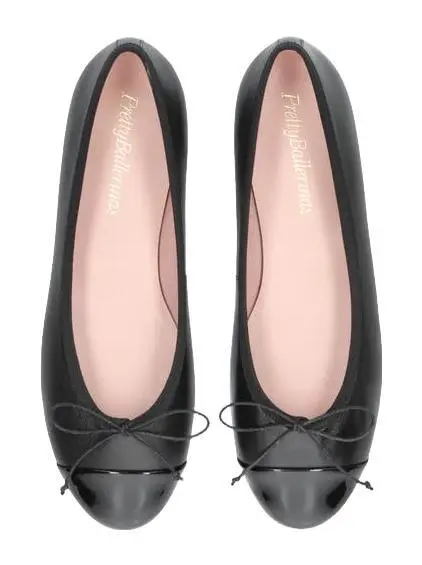 Pretty Ballerinas Toecap Ballerina Flat - Black