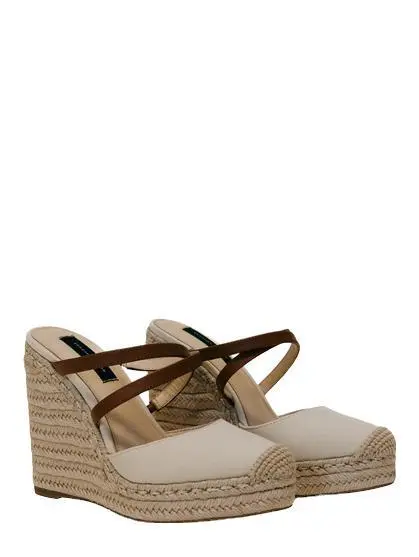 KENDALL LOUISE Thimbles Wedge - Brown & Cream