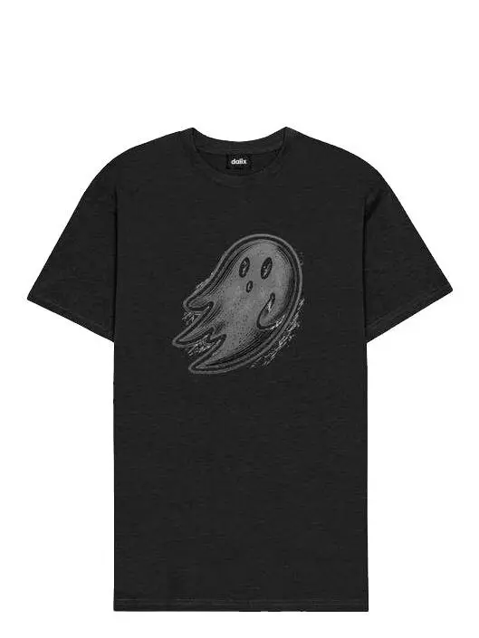 DALIX Distressed Ghost Tee - Black