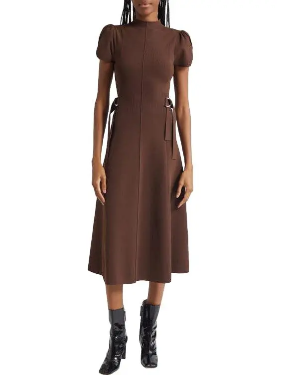 3.1 Phillip Lim Compact Rib Midi Dress - Dark Chocolate
