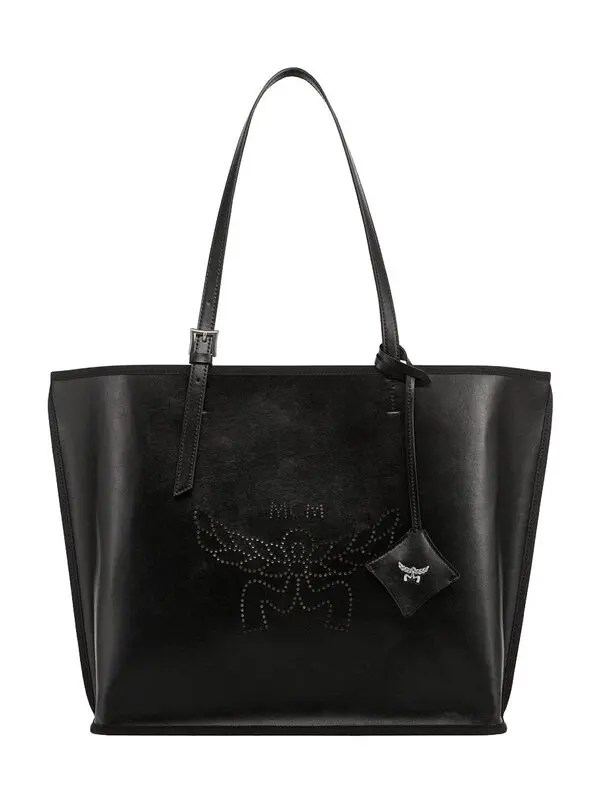 Mcm Himmel Shopper In Mirum - Black