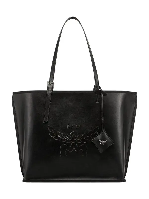 Mcm Himmel Shopper In Mirum - Black